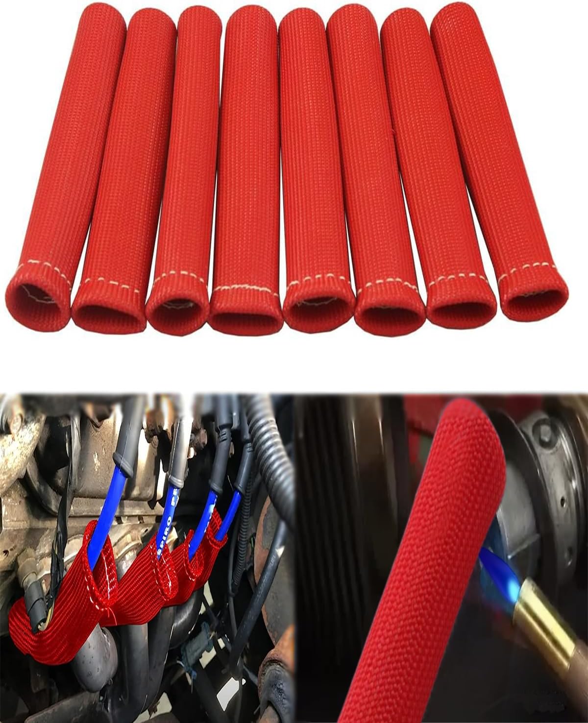 Amazon.com: Spark Plug Heat Cover Replacement - 8 PCS 2500° Spark Plug ...