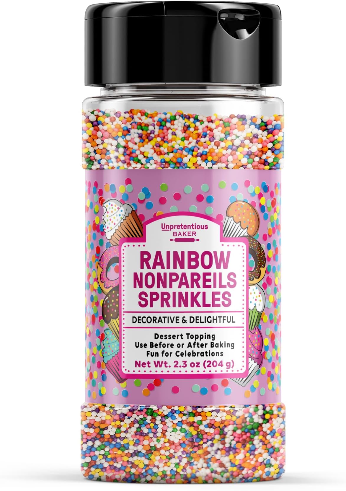 Amazon.com : Rainbow Nonpareil Sprinkles 4 oz : Everything Else
