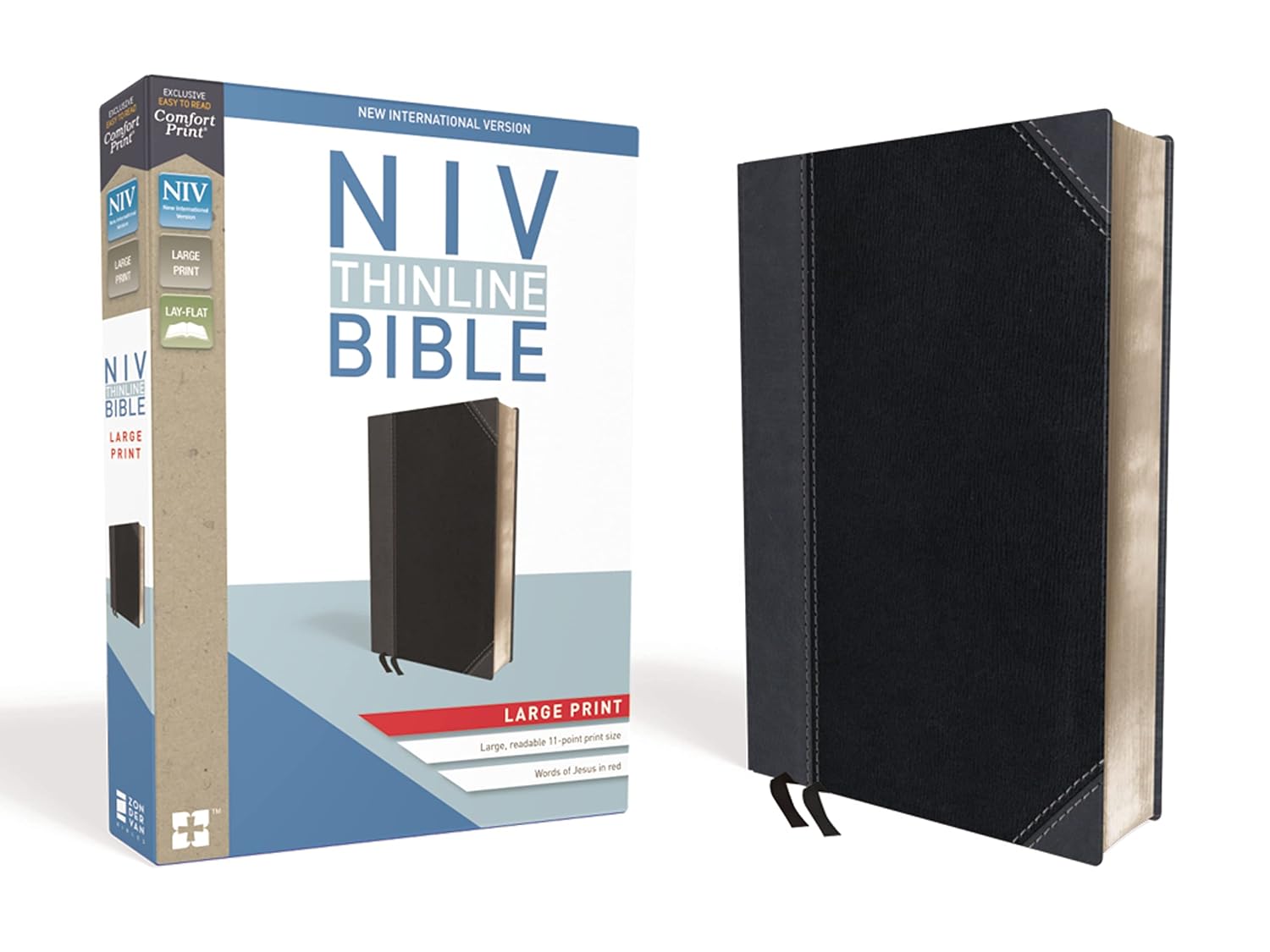 Amazon | Holy Bible: New International Version, Black / Gray ...