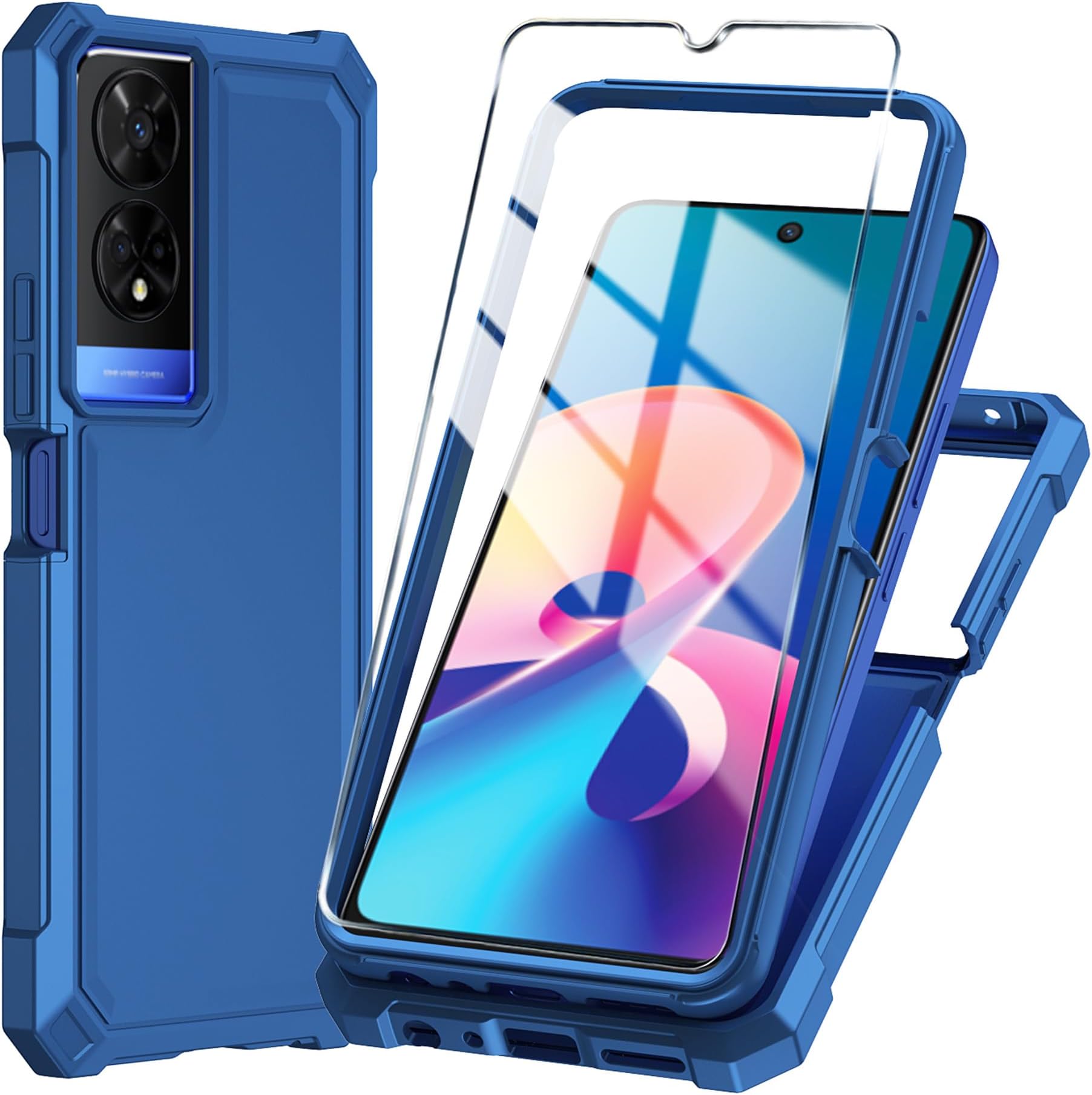 Amazon.com: Mocotto for TCL 50 XE 5G Phone Case TCL 50 XE Nxtpaper 5G Casewith Tempered Glass ...