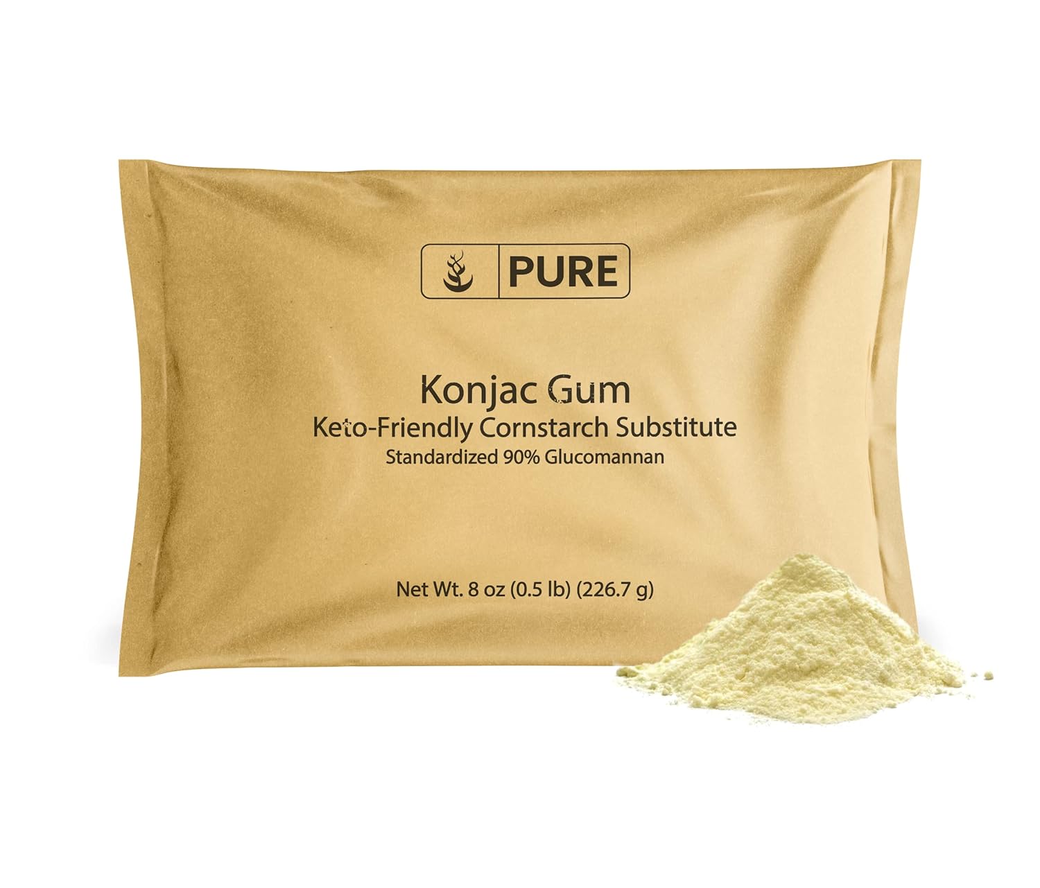 Amazon.com : Konjac Gum (8 oz) Gelatin & Cornstarch Substitute ...