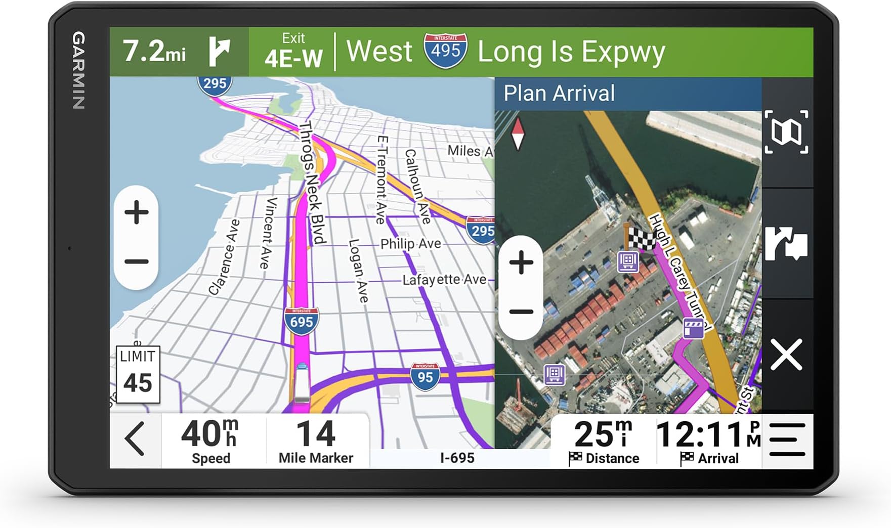 Amazon.com: Garmin dēzl™ OTR1020, Extra-Large High-Res 10” GPS Truck ...