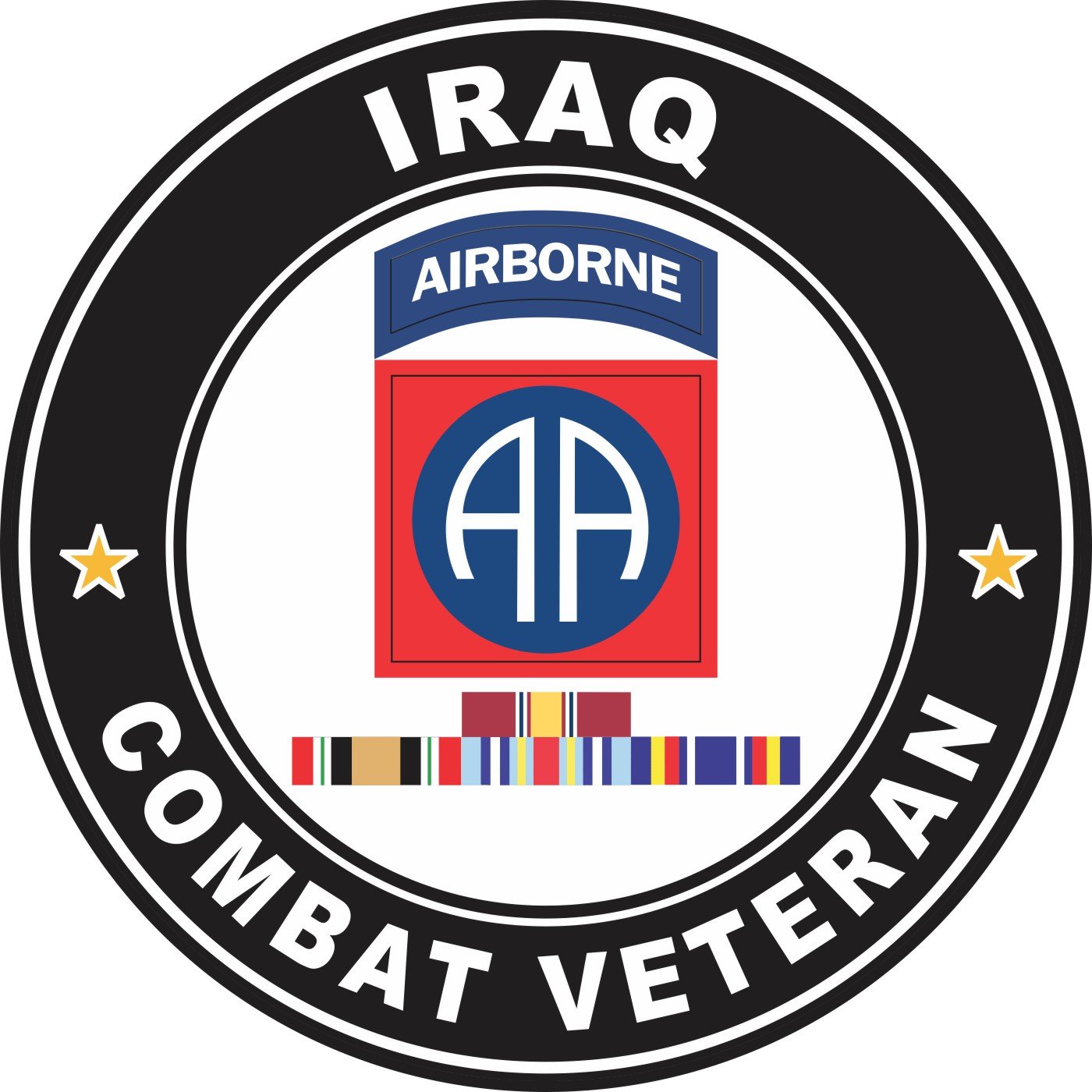 Amazon.com: Military Vet Shop US Army 82nd Airborne Division Iraq GWOT ...