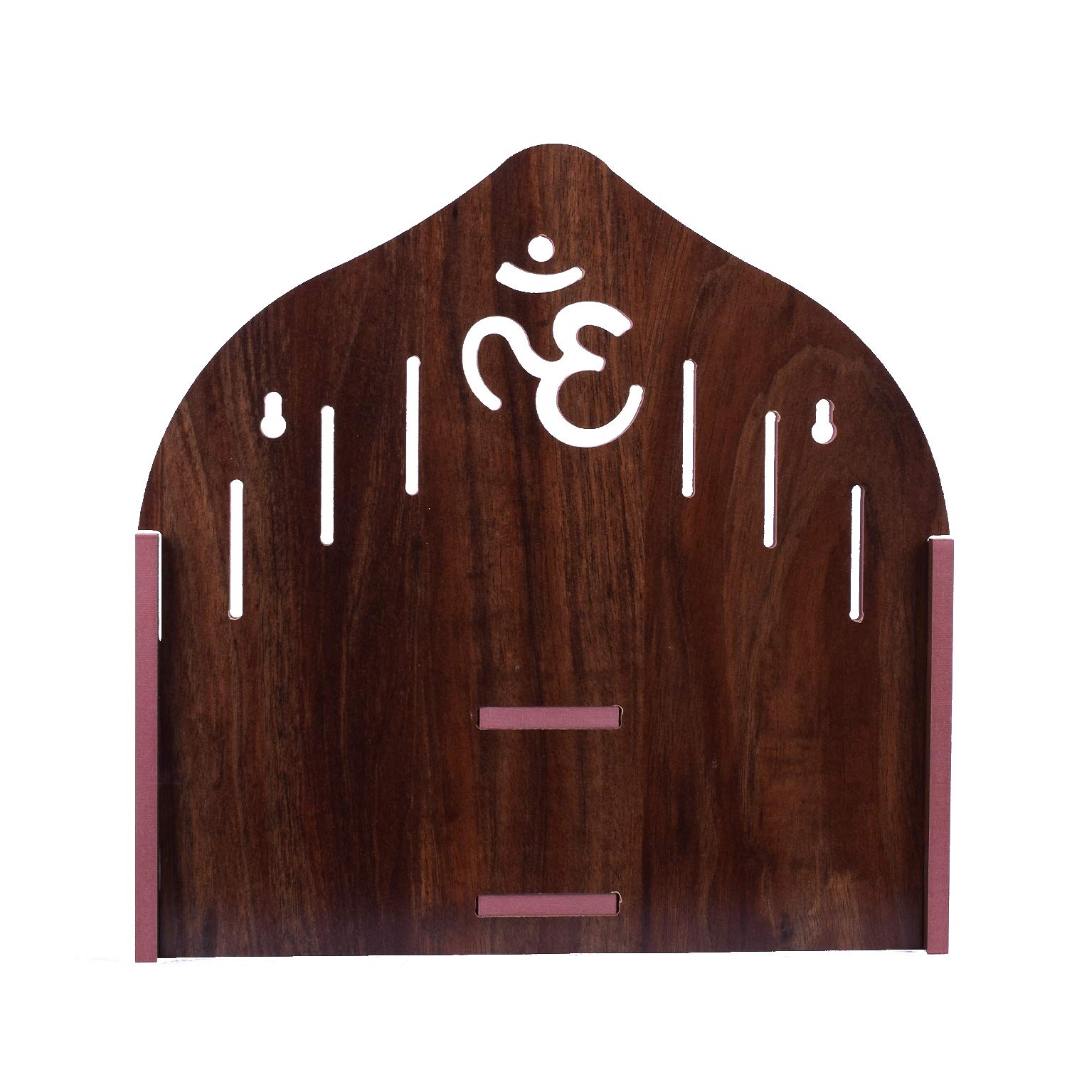 Buy VJ Sons Wooden Wall Mounted Hanging Puja Temple Wood God Stand for ...