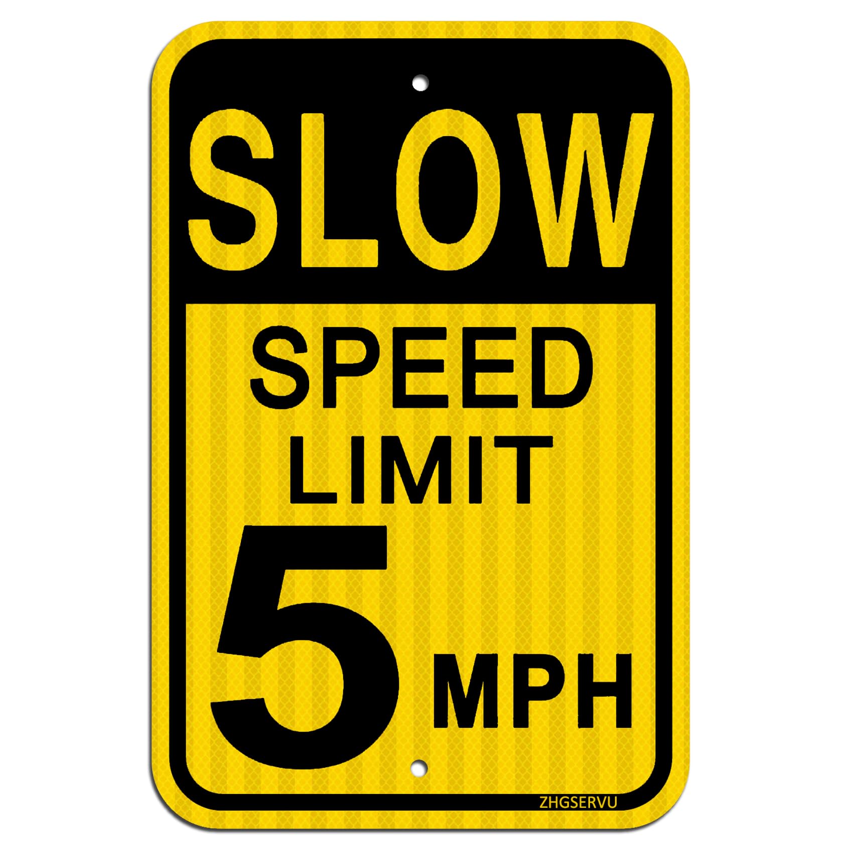 Snapklik.com : ZHGSERVU Slow Down Speed Limit 5MPH Sign 3M High ...