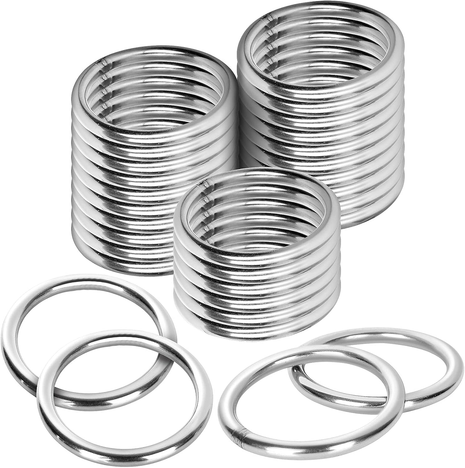 Amazon.com: FVIEXE 30PCS Craft Metal Rings, 2 Inch / 50mm Metal O Ring ...