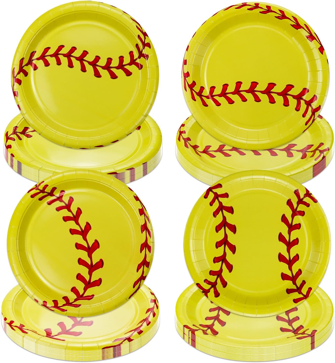 Amazon.com: PTECDROTS 40Pcs Baseball Party Plates Decorations ...