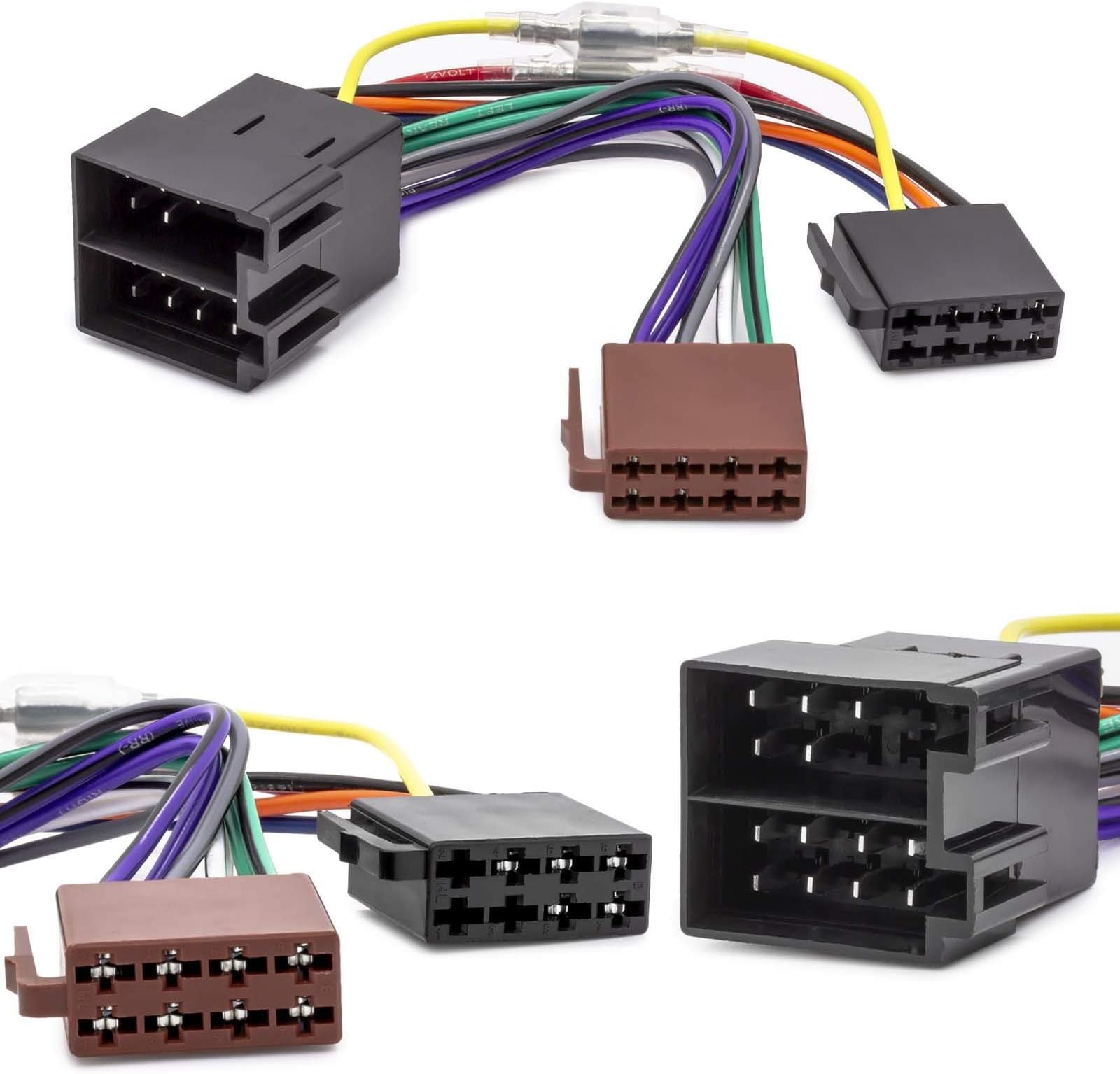 Câble adaptateur autoradio ISO avec câble remote : Amazon.fr: High-Tech