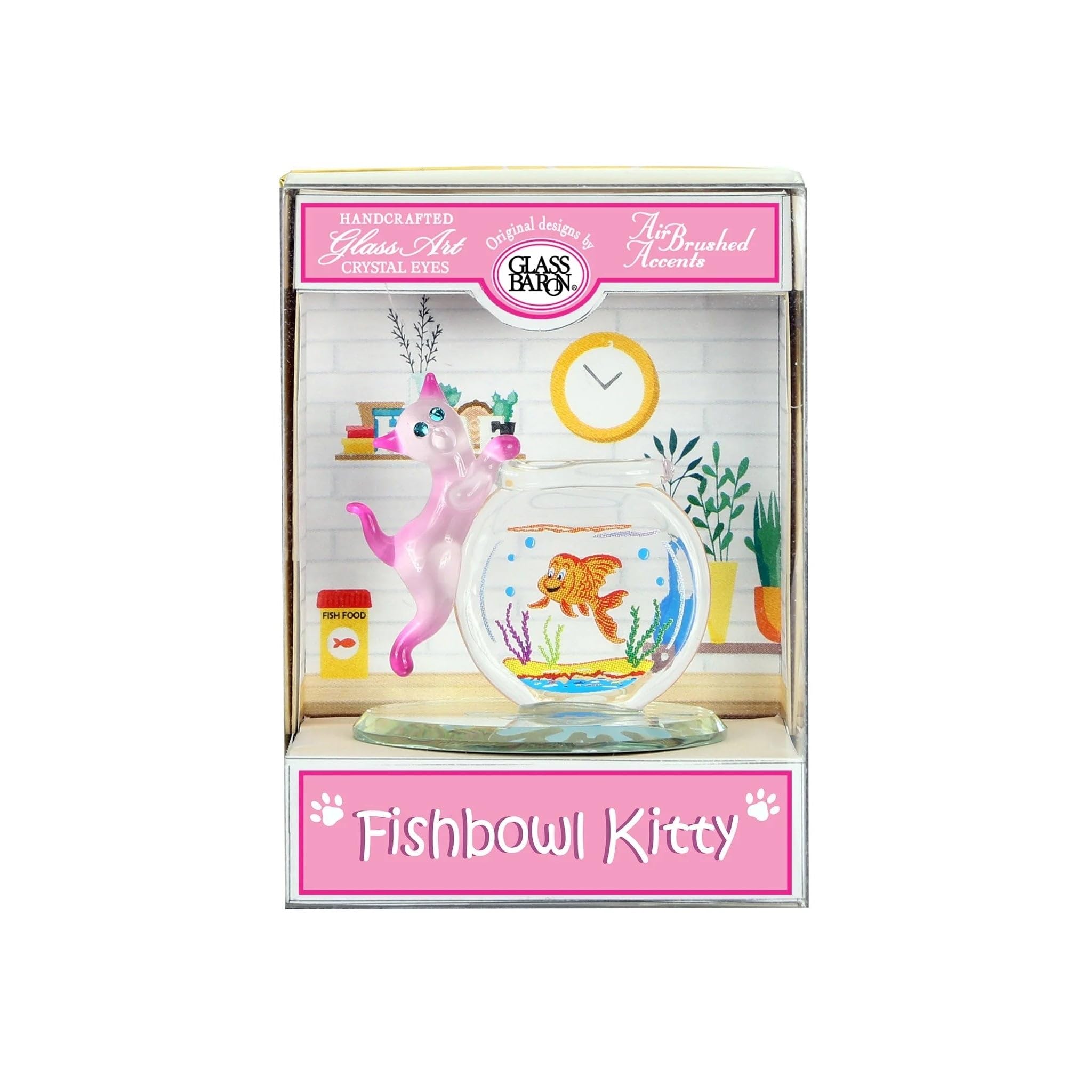 Amazon.com: Glass Baron Keepsake Box Fishbowl Kitty : Home & Kitchen