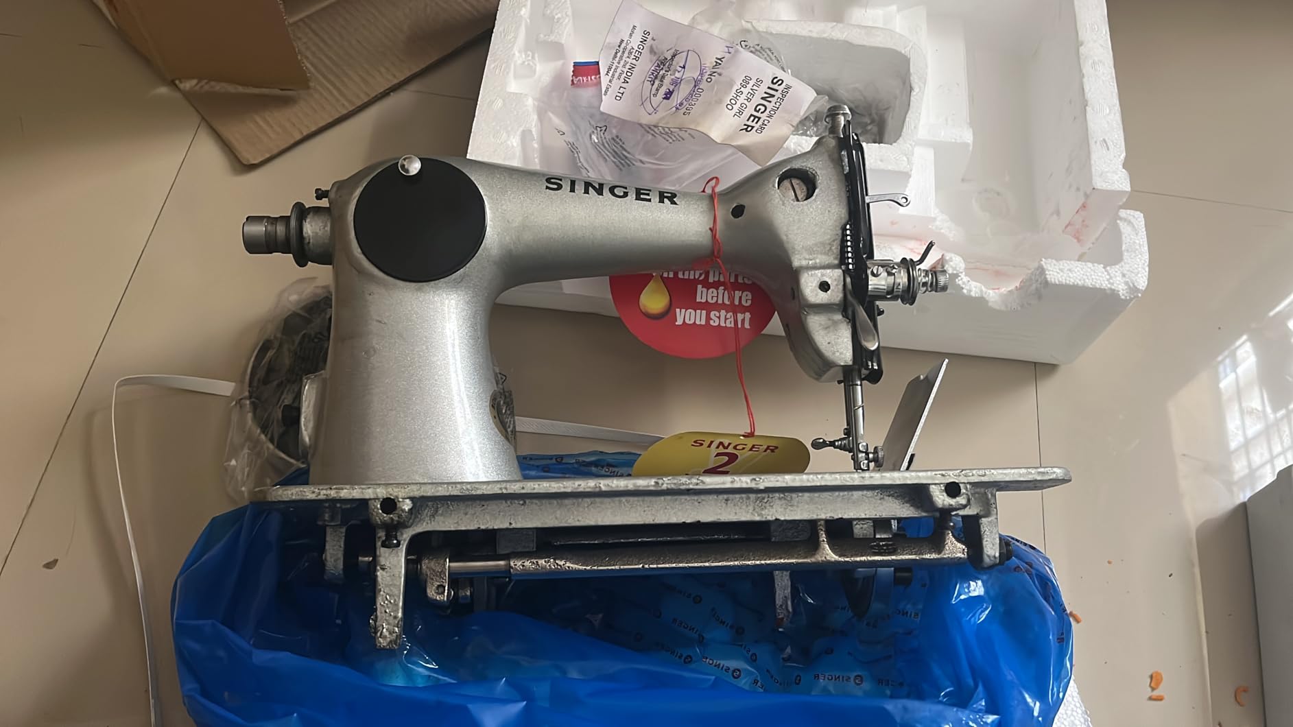 Singer Silver Girl Handheld Sewing Machine(Only Head Without Base ...