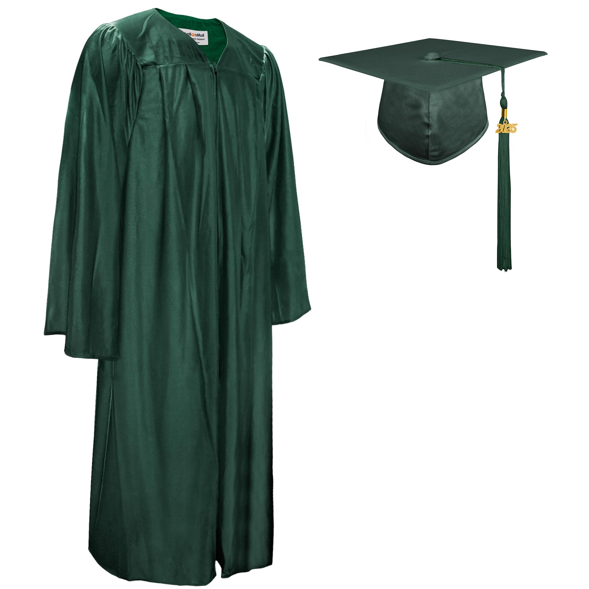 Snapklik.com : GraduationMall Shiny Graduation Cap And Gown