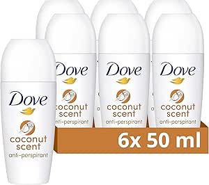 Dove Advanced Care Coconut Anti-Perspirant Deodorant with plant-based moisturiser Roll On for 48 ...