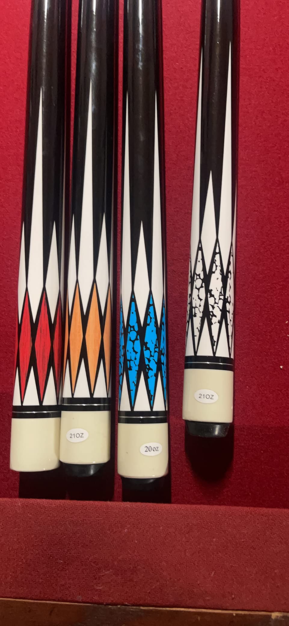 Amazon.com : FADAZAI Set of 4 Pool Sticks Pool Cues Billiard House Bar ...