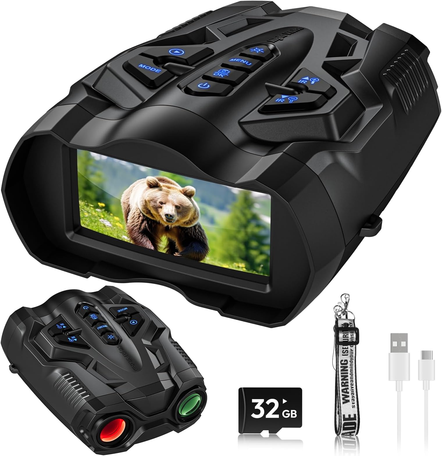 Amazon.com: Hike Crew Digital Night Vision Binoculars, See Clear in 100 ...