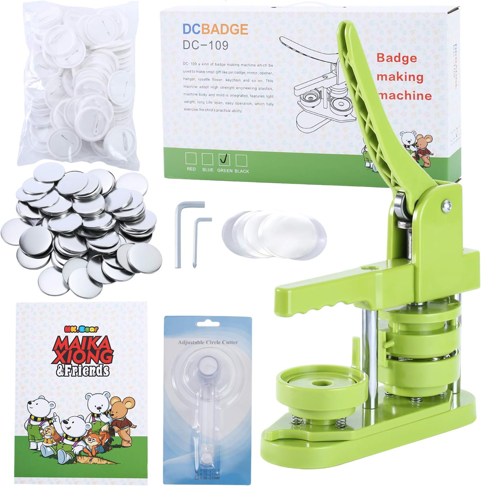 Amazon.com: HOCET Button Maker,32mm(1.25 inch) Pin Maker Machine,Button ...