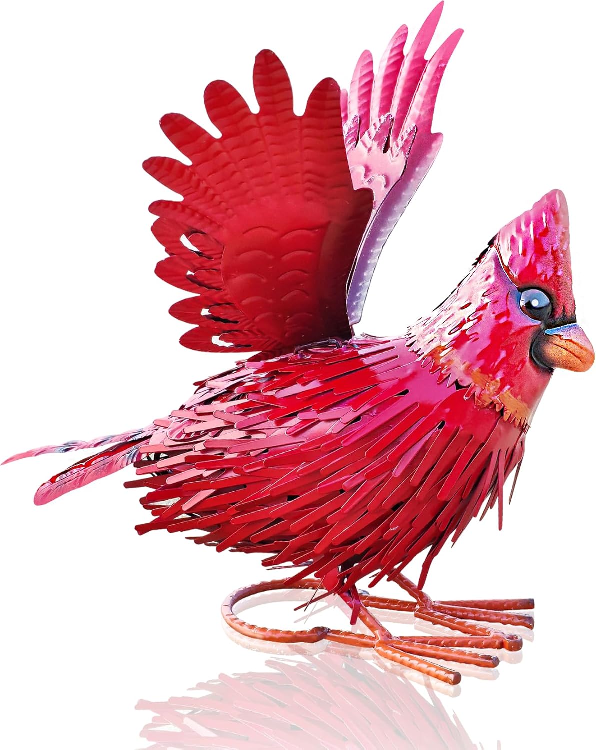 Amazon.com : Zyrcrafta Cardinal Bird Backyard Decor,Metal Birds Yard ...