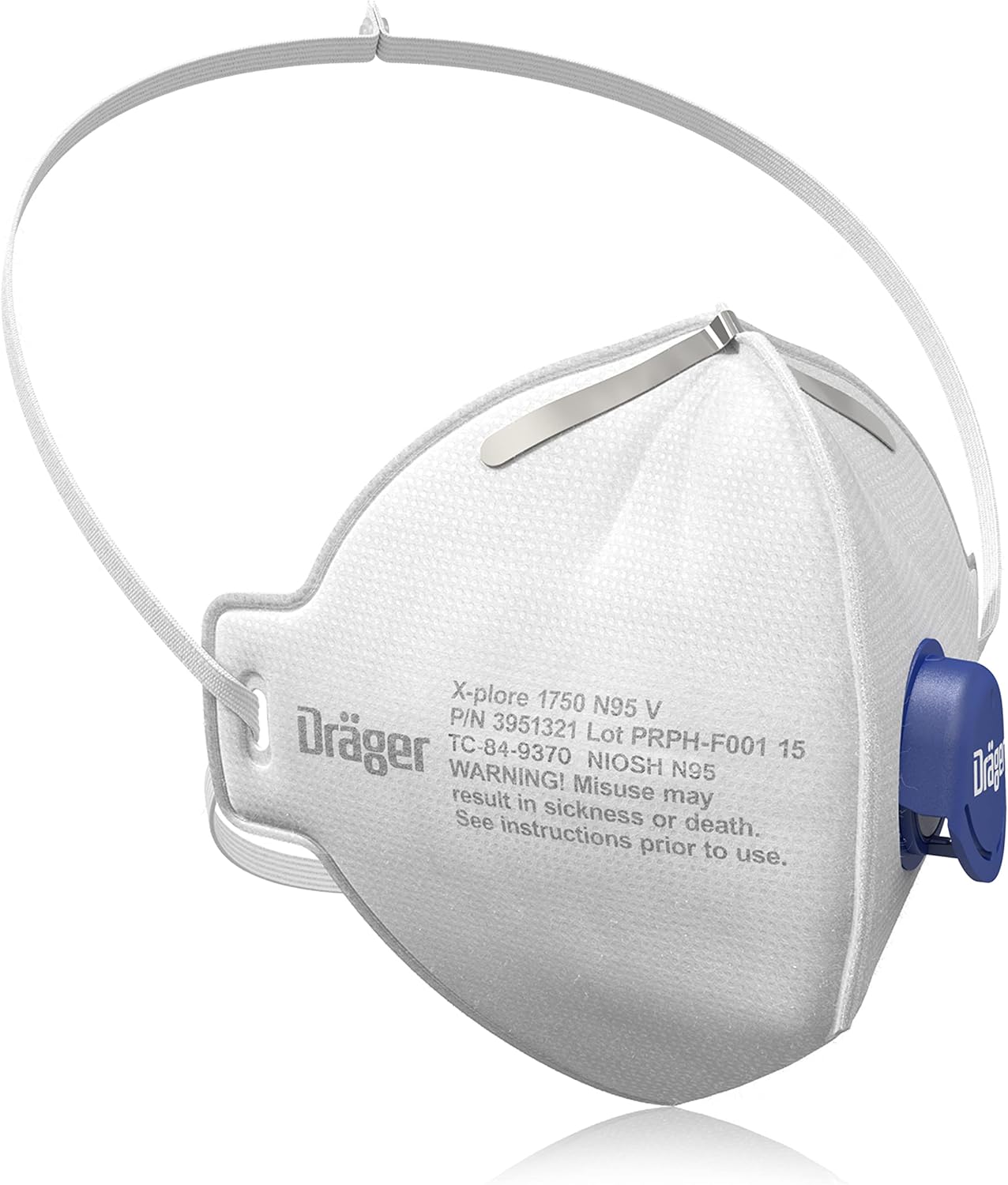 Amazon.com: Dräger X-plore 1750 V Disposable Respirator Mask with ...