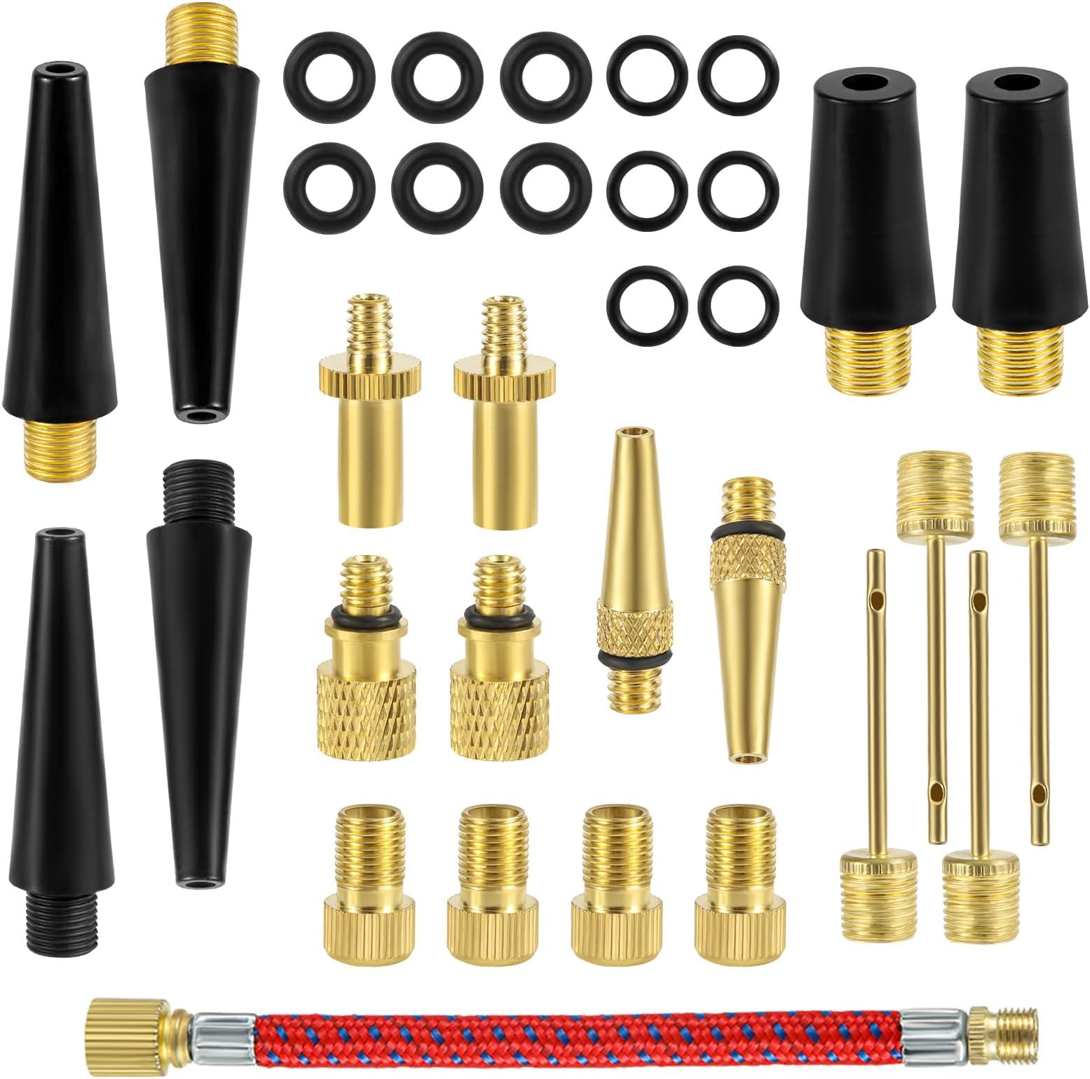 Amazon.com: Bicycle Presta Schrader Valve Adaptor Tools, 25PCS Brass ...