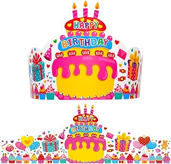 Amazon.com: TENDFINE 36 Pack Birthday Crowns for Kids Classroom -Party ...
