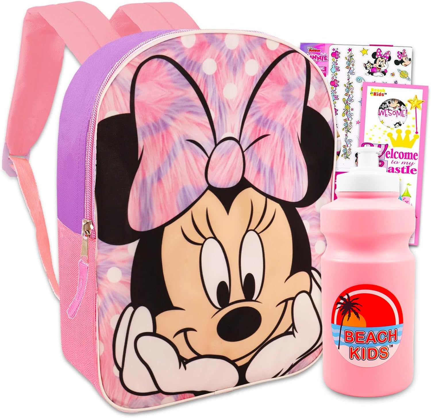 Amazon.com | Minnie Mouse Backpack for Girls Set - Bundle with 15 ...