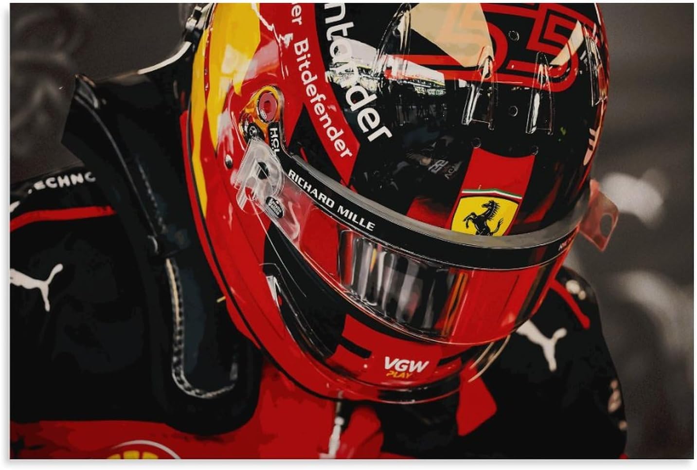 Amazon.com: Ferrari F1 Poster Formula 1 Racing Car Posters F1 Racing ...