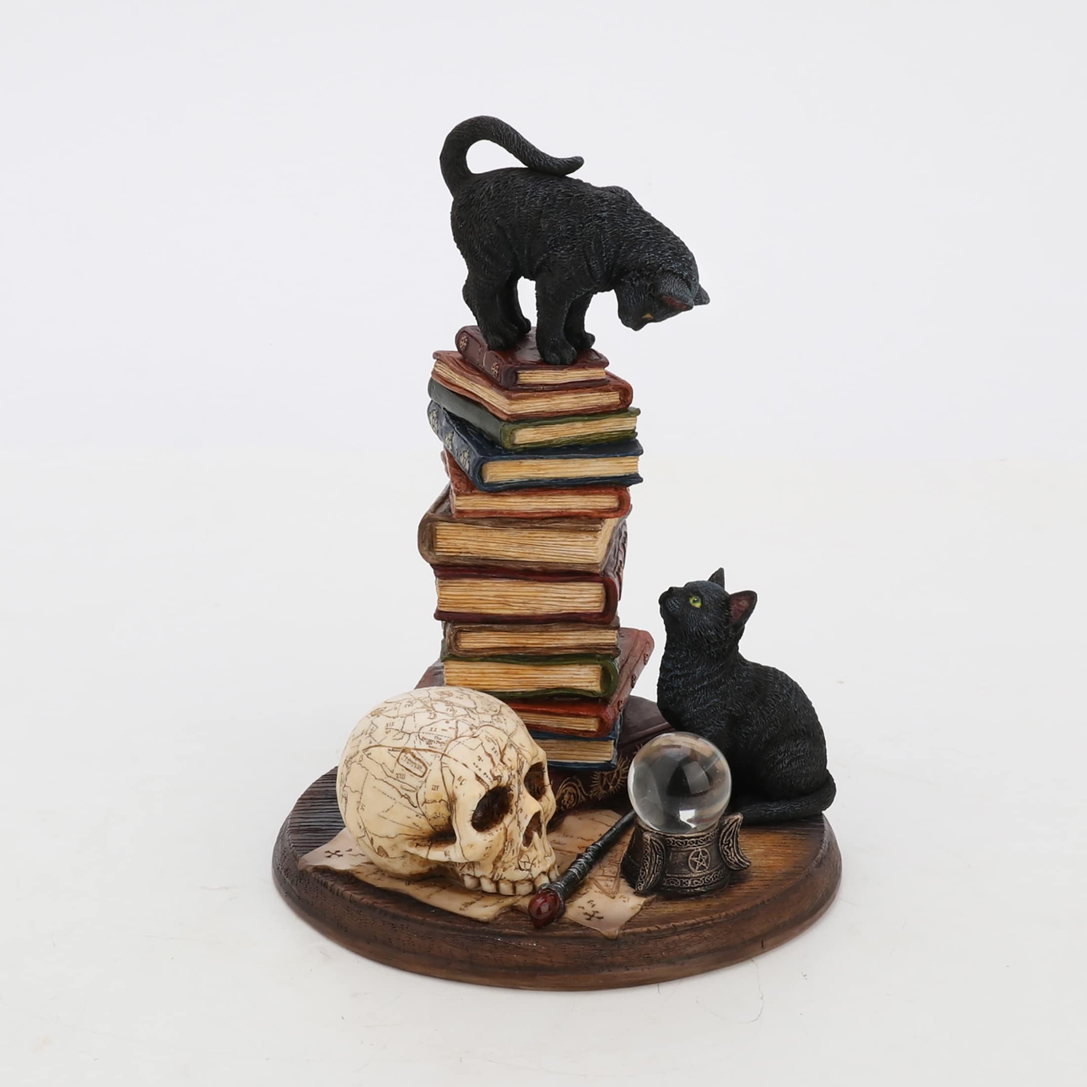 Amazon.com: Veronese Design The Witching Hour Black Cat Sculpture ...