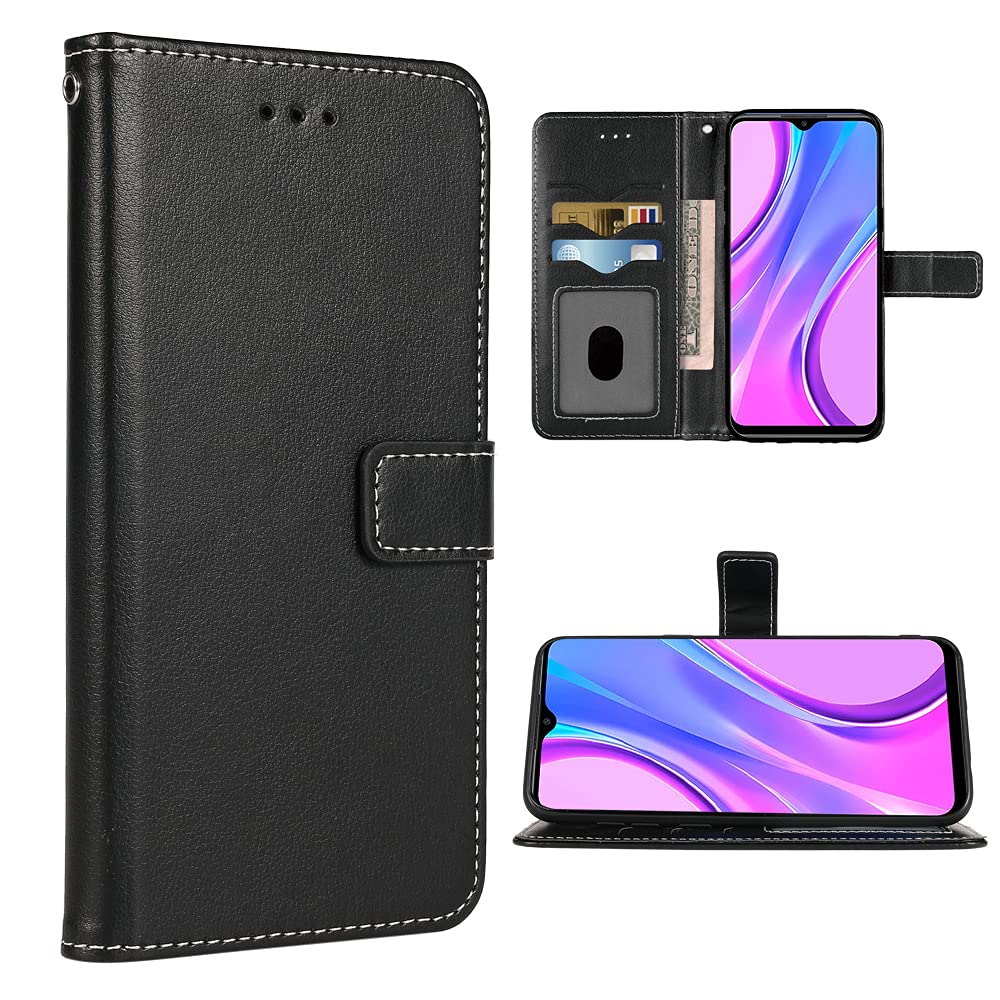 FDCWTSH Compatible with Xiaomi Redmi 9 Wallet Case Wrist Strap Lanyard ...