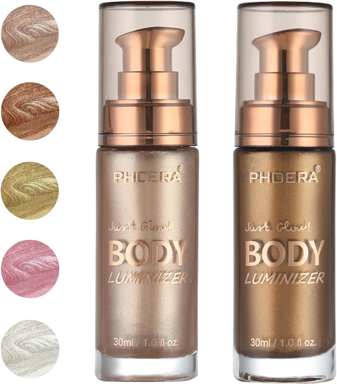 Amazon.com: Melemando Shimmer Body Luminizer 5 Color Waterproof Smooth ...