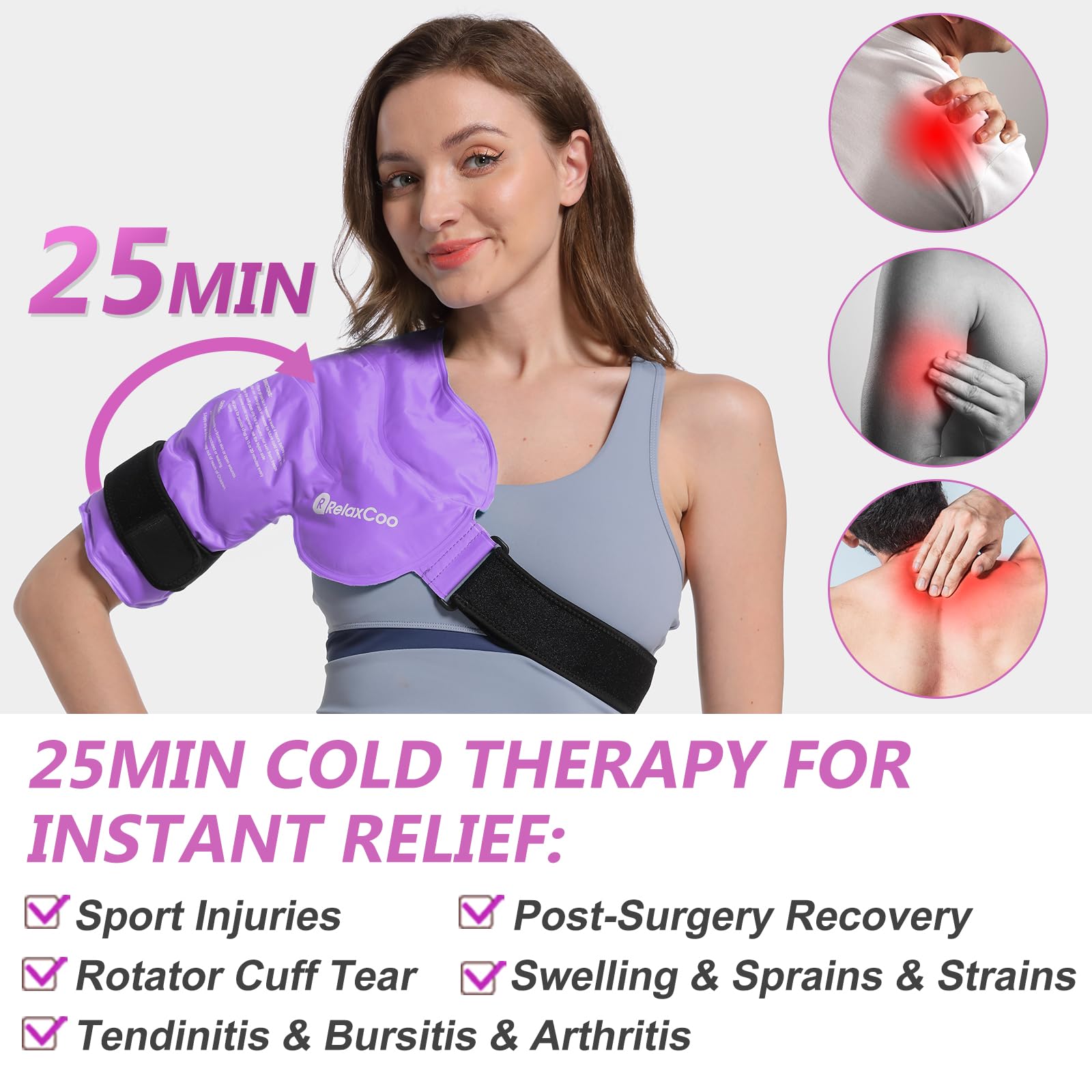 Snapklik.com : Shoulder Ice Pack Rotator Cuff Cold Therapy, Reusable ...