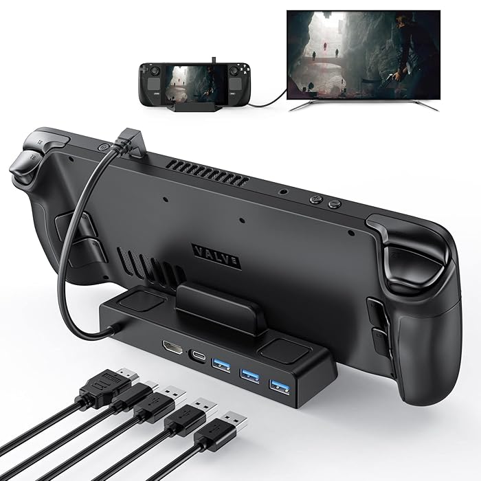 Buy Benazcap Docking Station for Steam Deck, Portable Dock with Flash ...