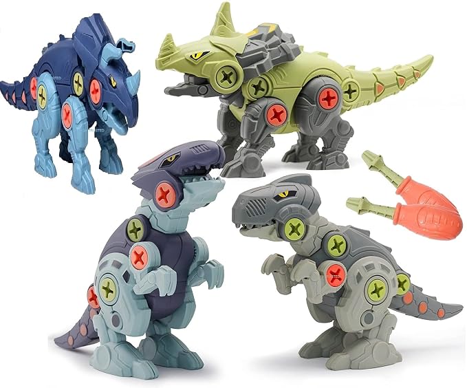 HIGH TRUSTED® Unique Dinosaur Toys for Kids Branded Take Apart Dinosaur ...