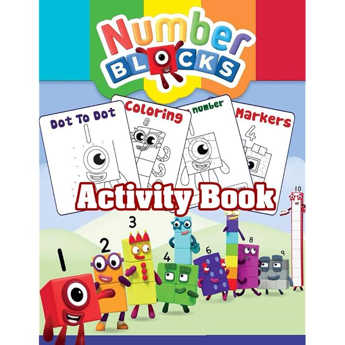Buy Numberblocks Activity Book: Numberblocks Coloring Activity Book for ...