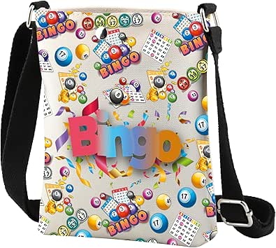 CMNIM Bingo Lover Gifts Bingo Crossbody Bag Bingo Gift for Bingo Player ...
