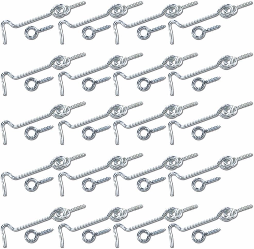 Amazon.com: Wideskall® 2" inch Zinc Plated Wire Gate Hook and Eye Latch ...