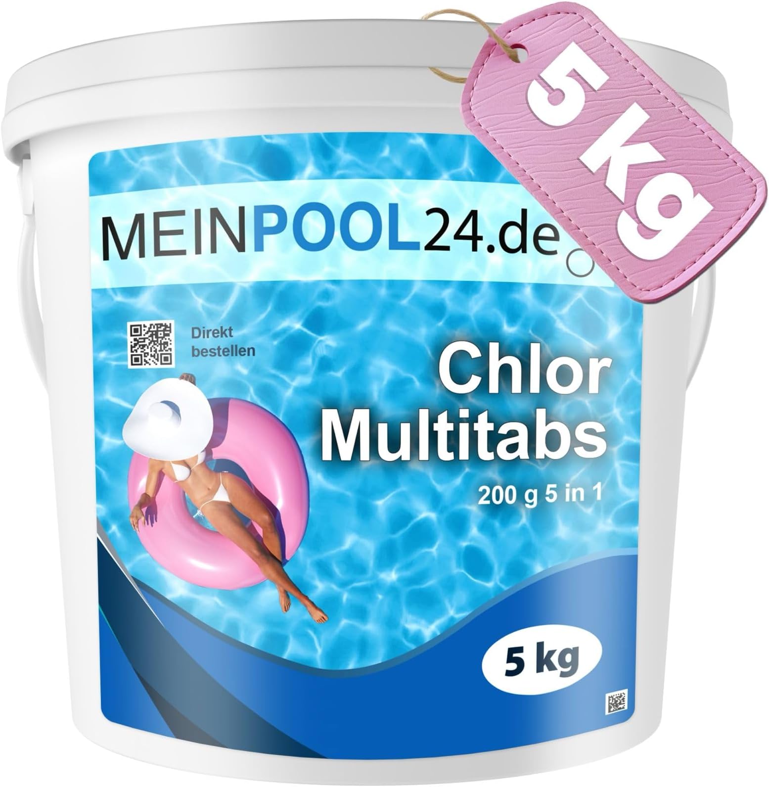 5 kg MEINPOOL24.DE Chlor Multitabs 5 in 1-200 g Tabs Multi ...