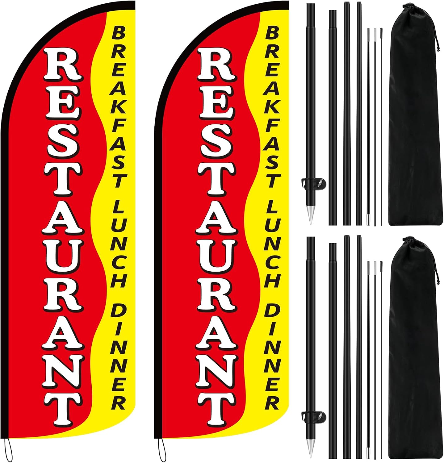 Amazon.com : Hillsuren 2 Pcs 8.2ft Restaurant Breakfast Lunch Dinner ...