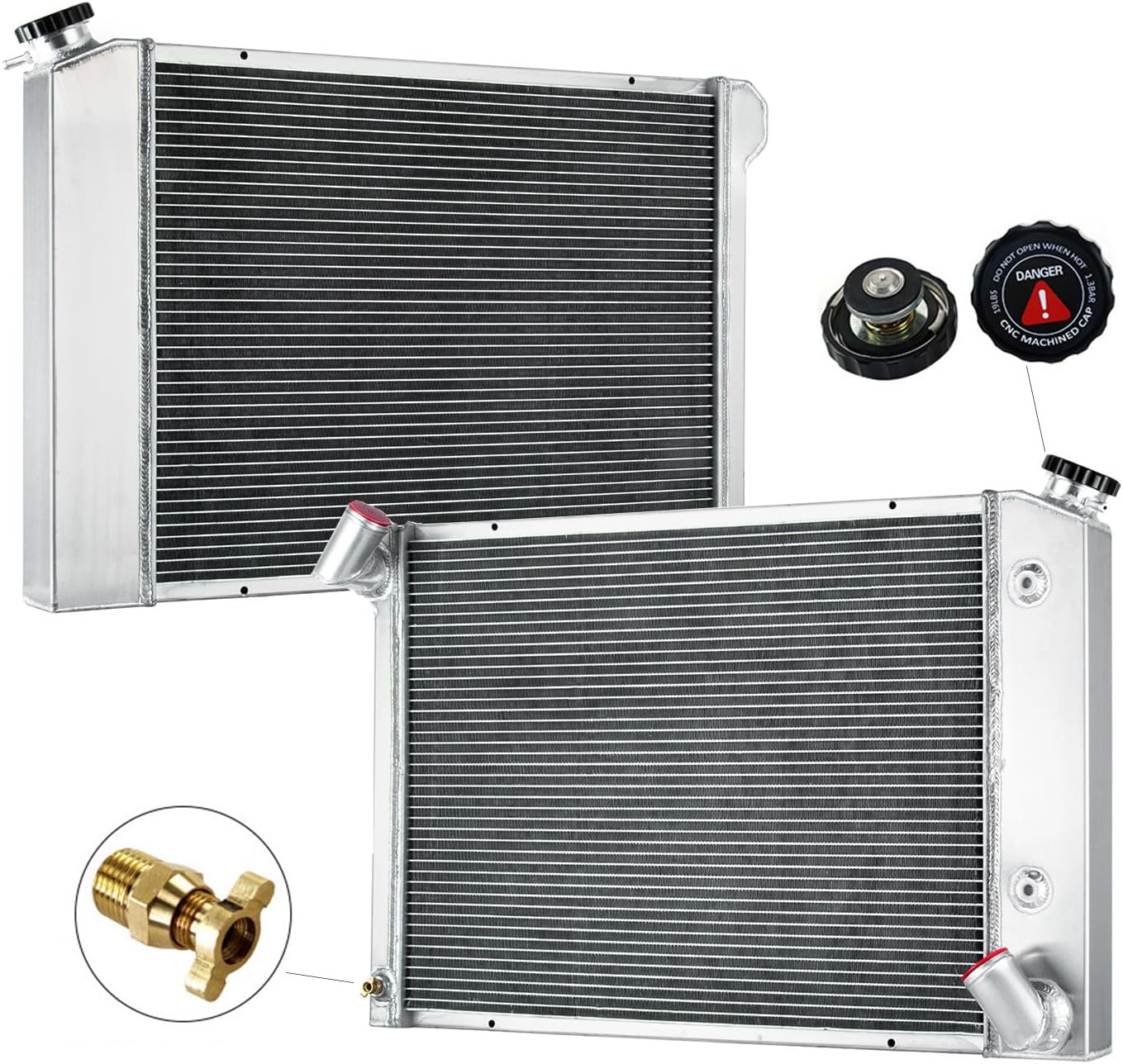 Amazon.com: HKAUTOPART Aluminium Radiator for 1966-1968 Chevy Corvette ...