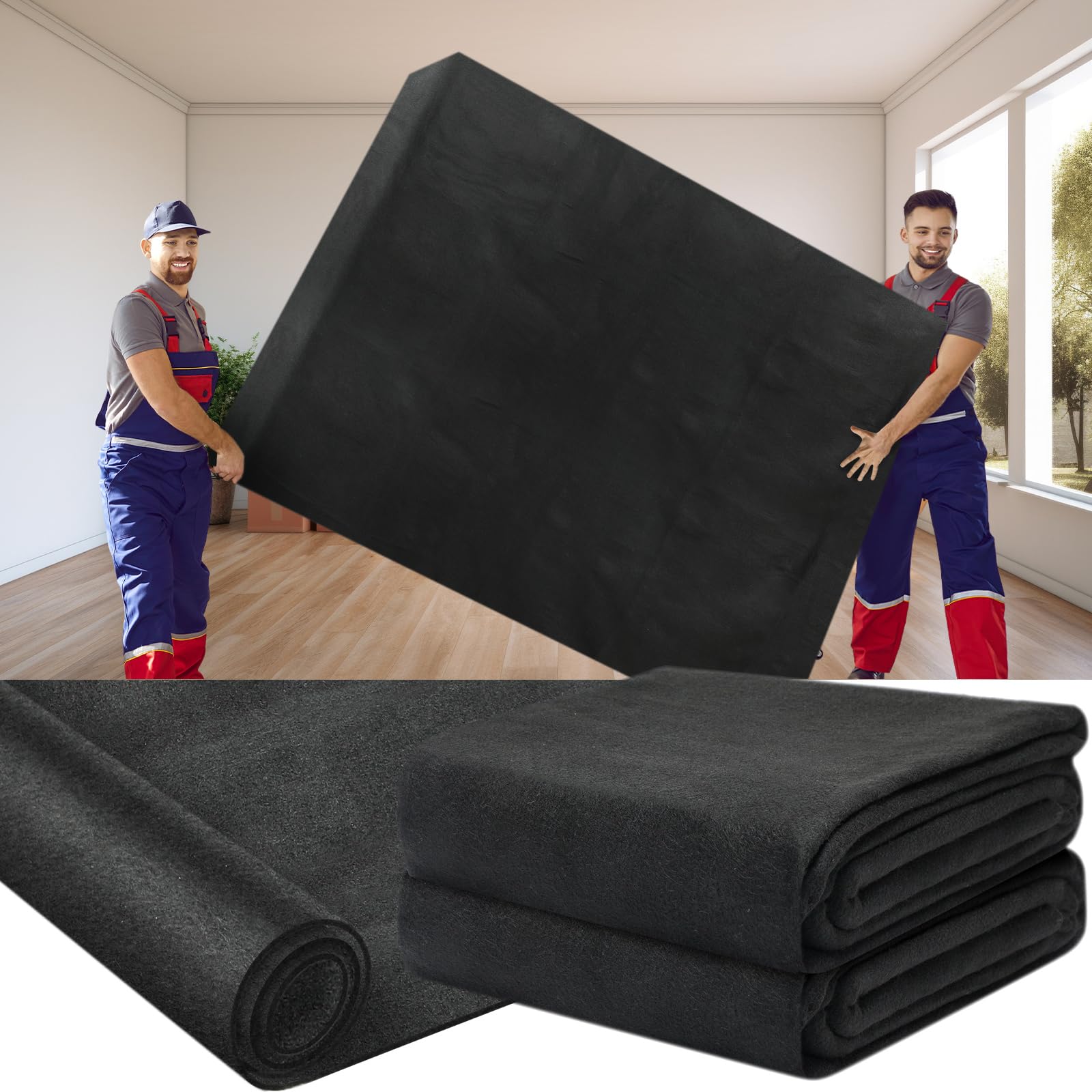 Buy 2 Pcs 80" X 144" Extra Large Moving Blankets Heavy Duty Packing ...