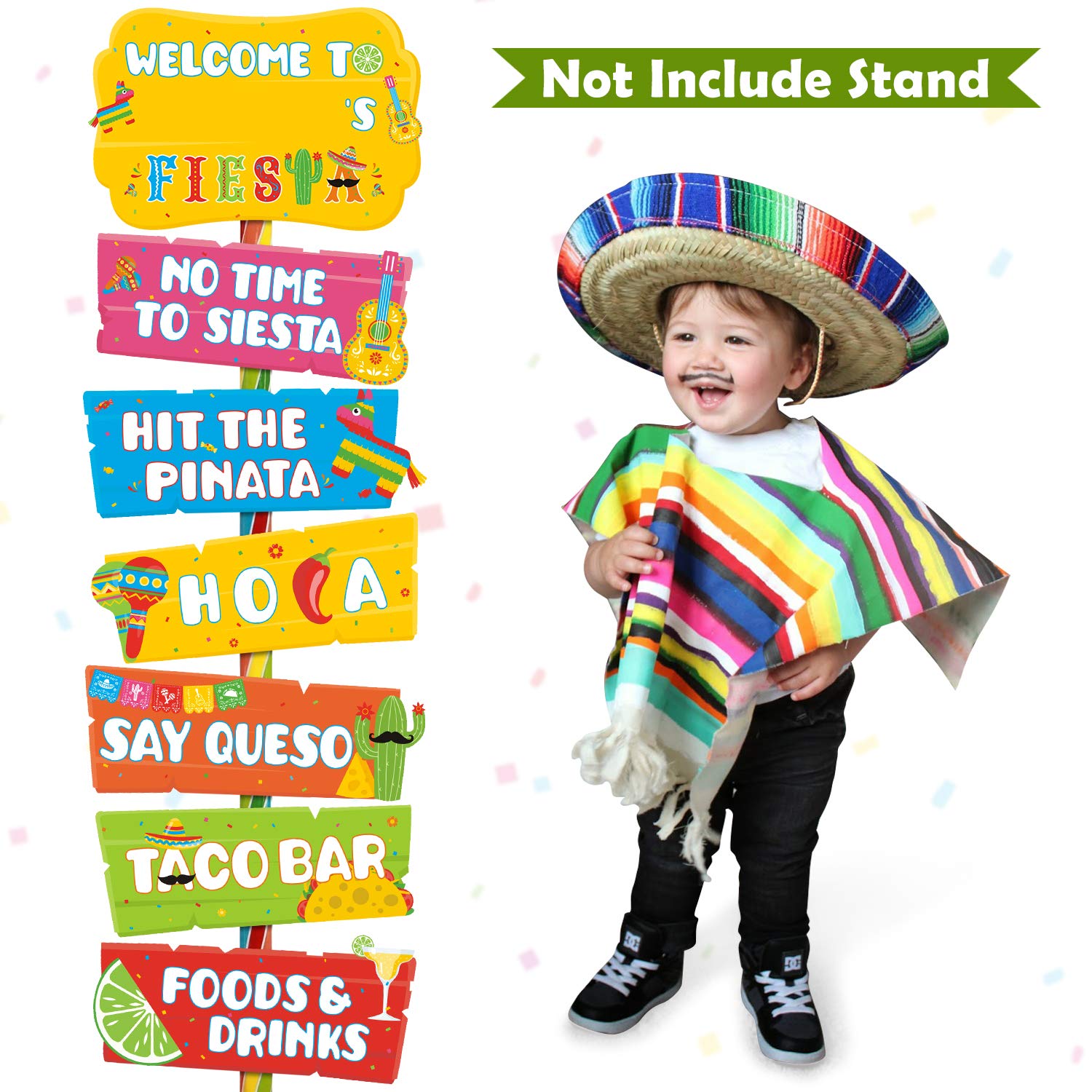 Mexican Fiesta Party Signs Lets Fiesta Taco Bar Fiesta Happy ...