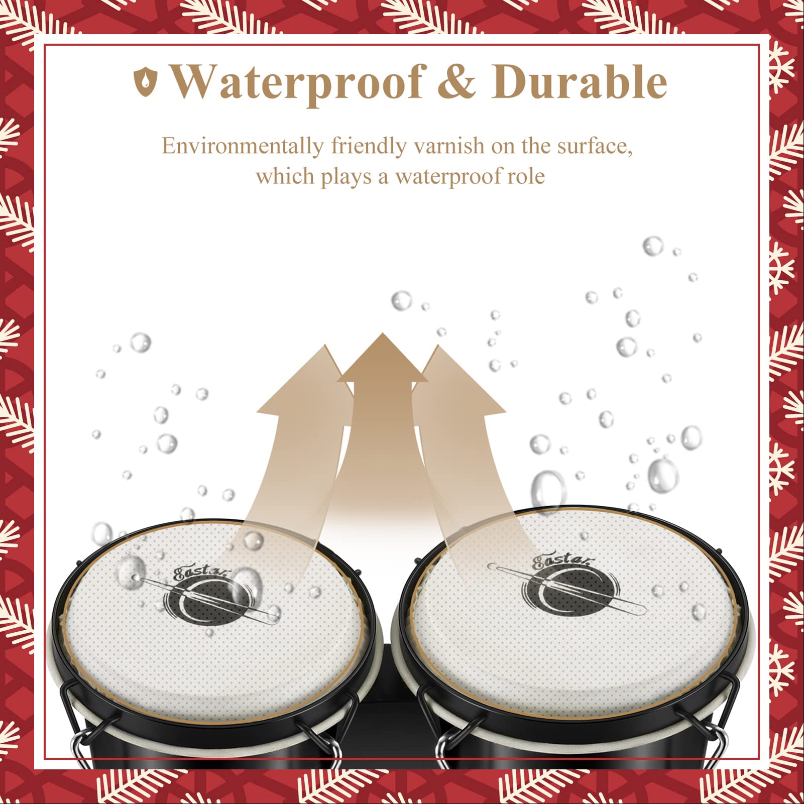 Snapklik.com : Eastar Bongo Drums 6 And 7 Congas Drums For Kids Adults ...