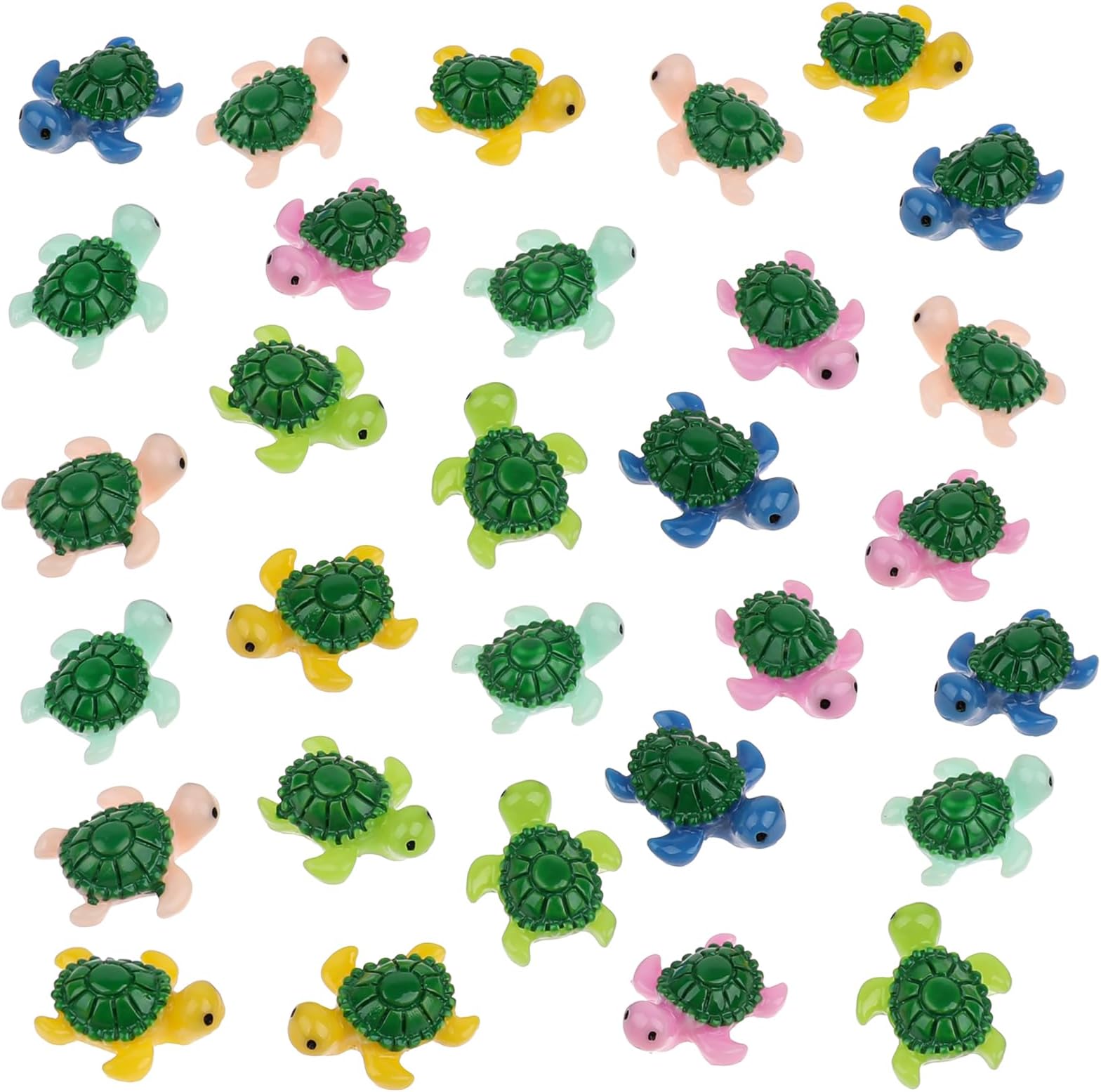 Amazon.com: Liliful 200 Pcs Mini Turtle Figurines Mini Resin Animals ...