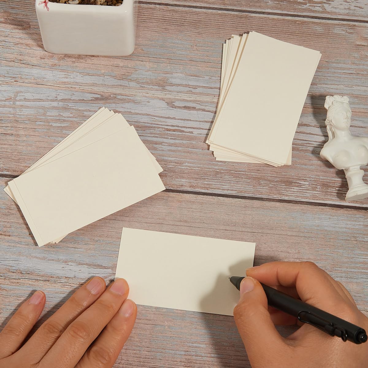 Snapklik.com : 100 Pack Thick Paper Cardstock Blank Heavy Cards Stock ...