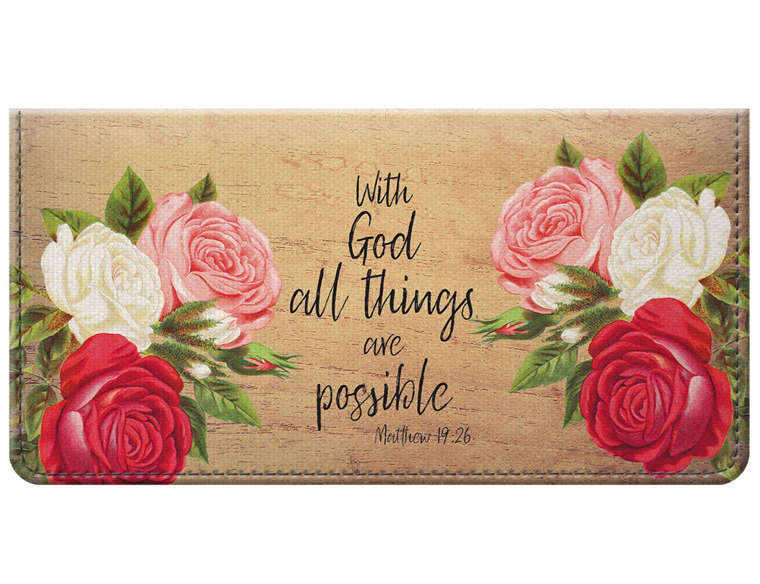 Amazon.com: Eric Scott Christian Checkbook Cover for Men and Women ...