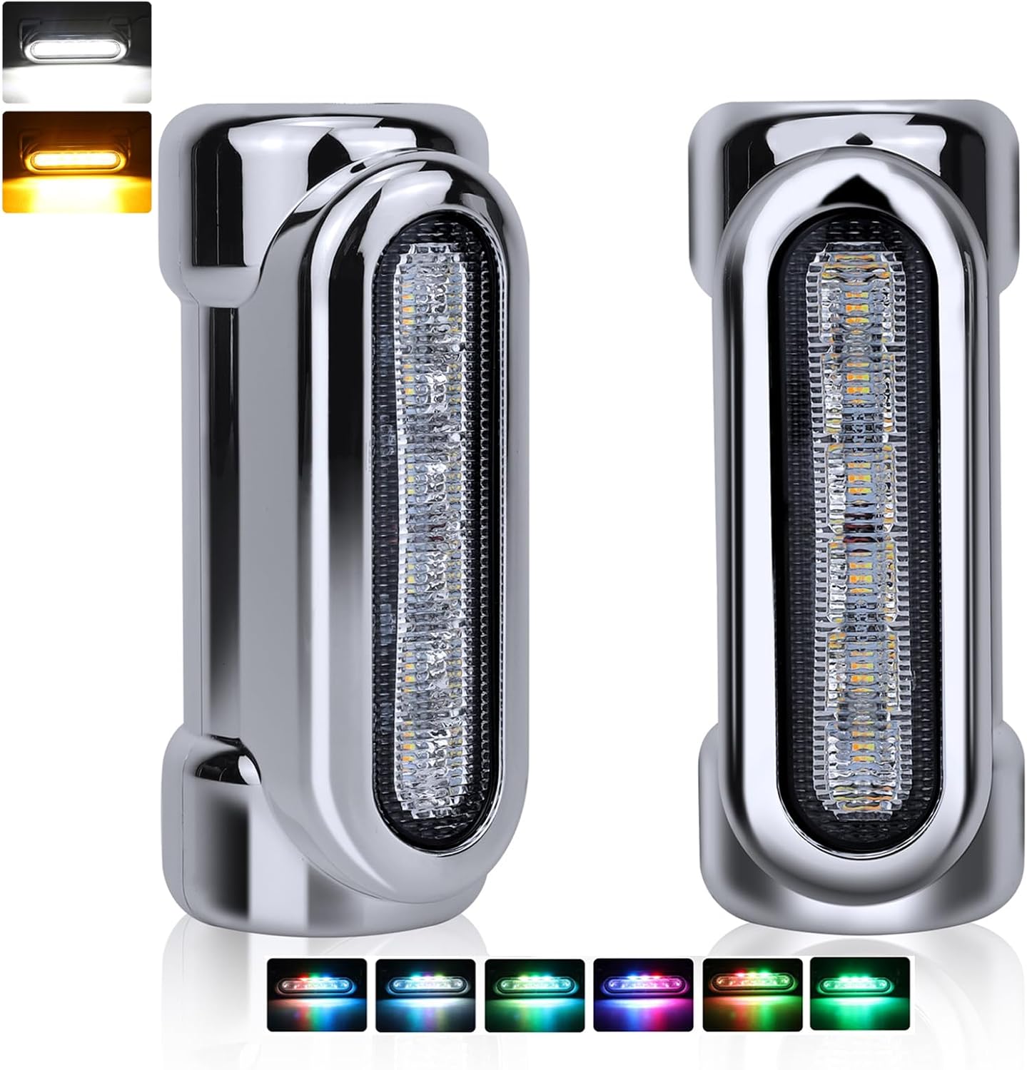 Amazon.com: JESTMOTOR Motorcycle Highway Crash Bar Lights - Multicolor ...
