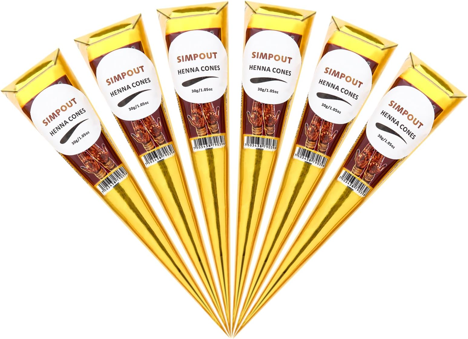 Amazon.com : Hennaco Herbal Hair Henna Cones, Natural & Pure Hair Dye ...