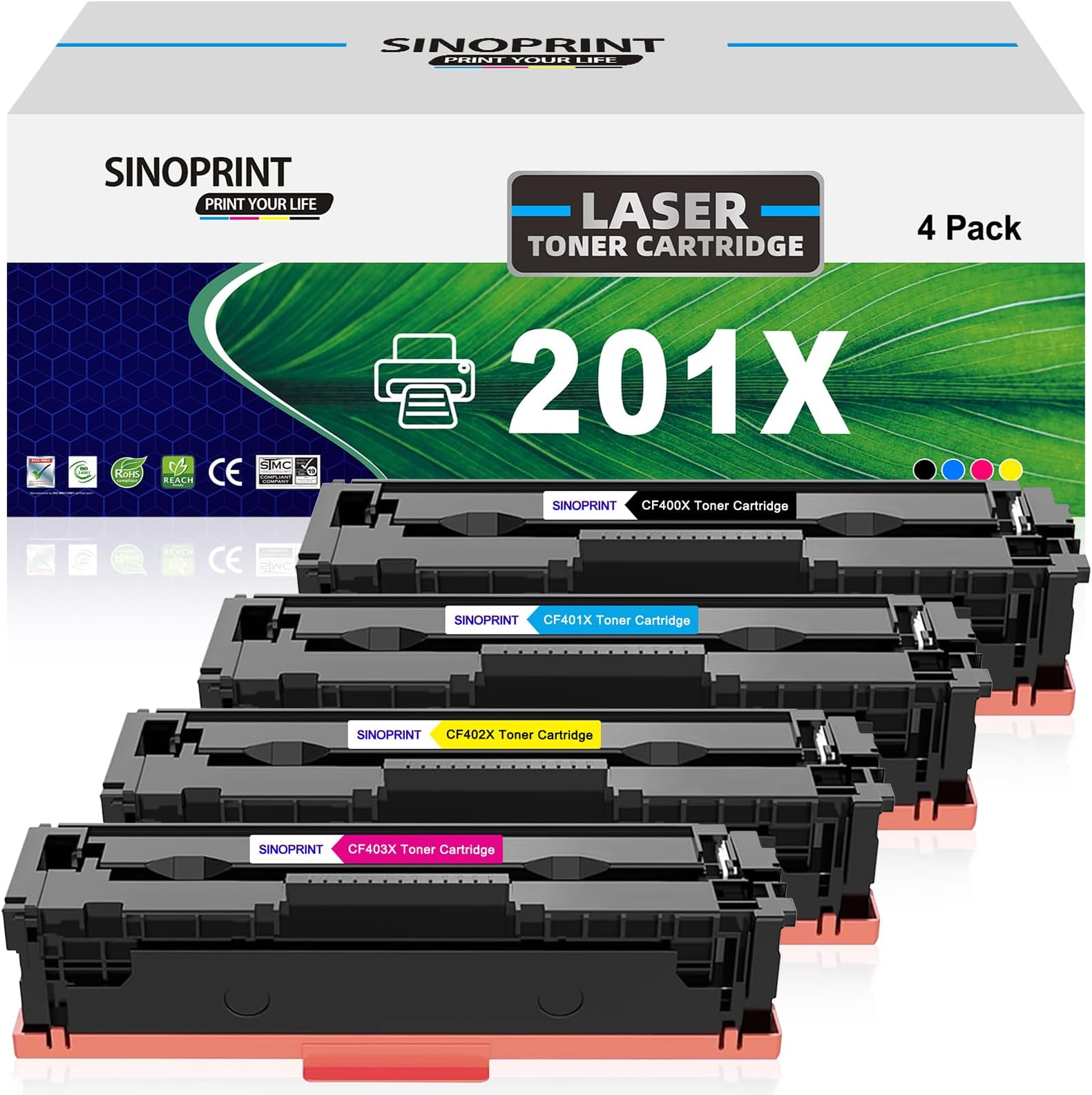Amazon.com: 201X 201A MFP M277dw Toner Cartridges Compatible for HP ...