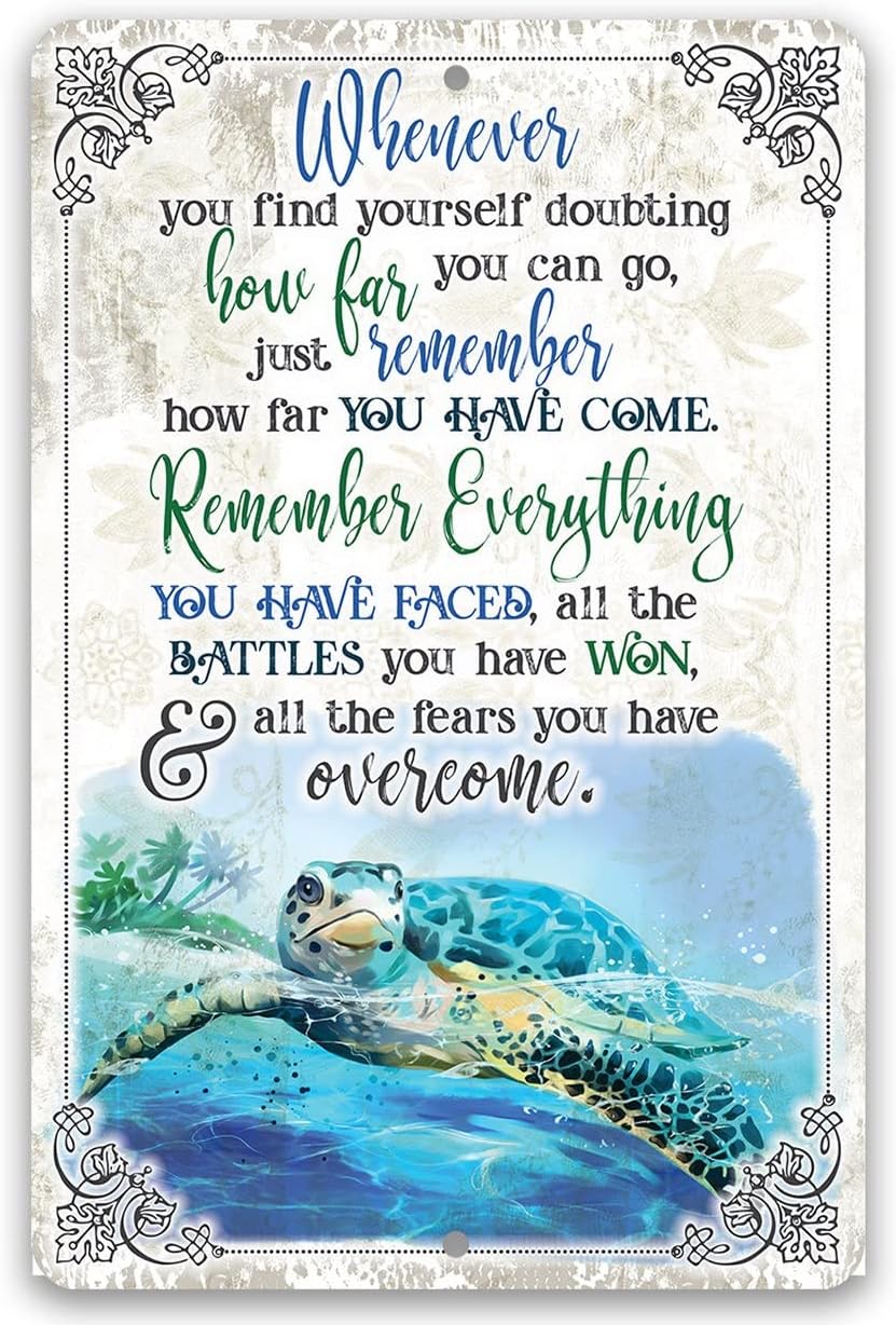 Amazon.com: Whenever You Find Yourself Doubting Metal Wall Art, Metal ...