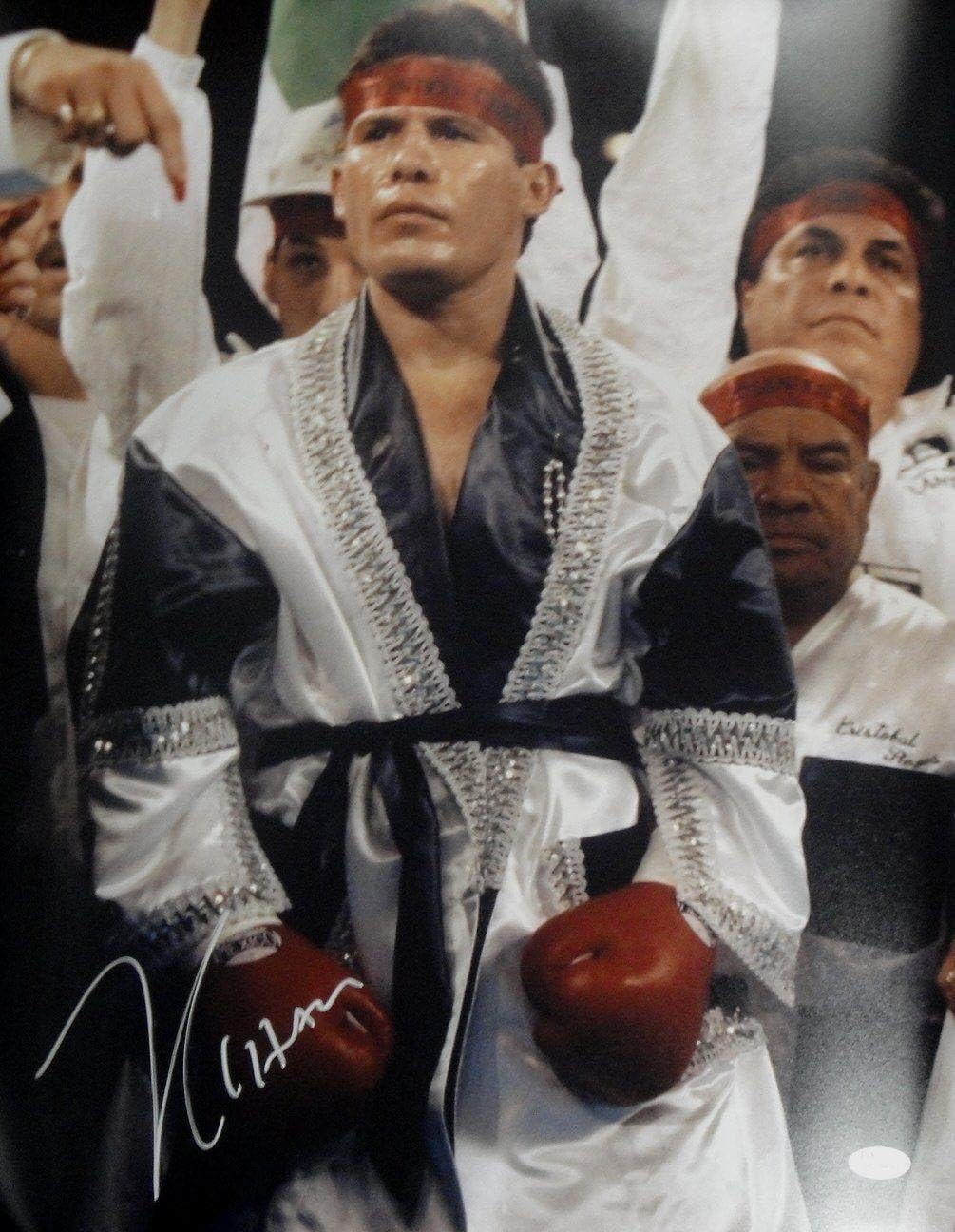 Julio Cesar Chavez Sr Signed Autographed 16x20 Photo Standing in Ring ...