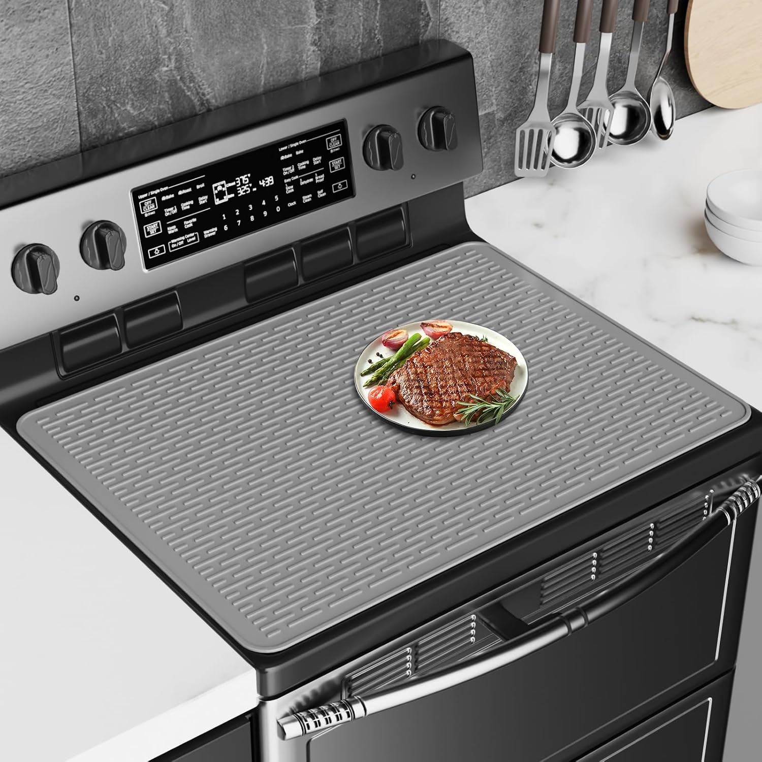Amazon.com: SARTNP Stove Top Mat for Electric Stove, Heat Resistant ...
