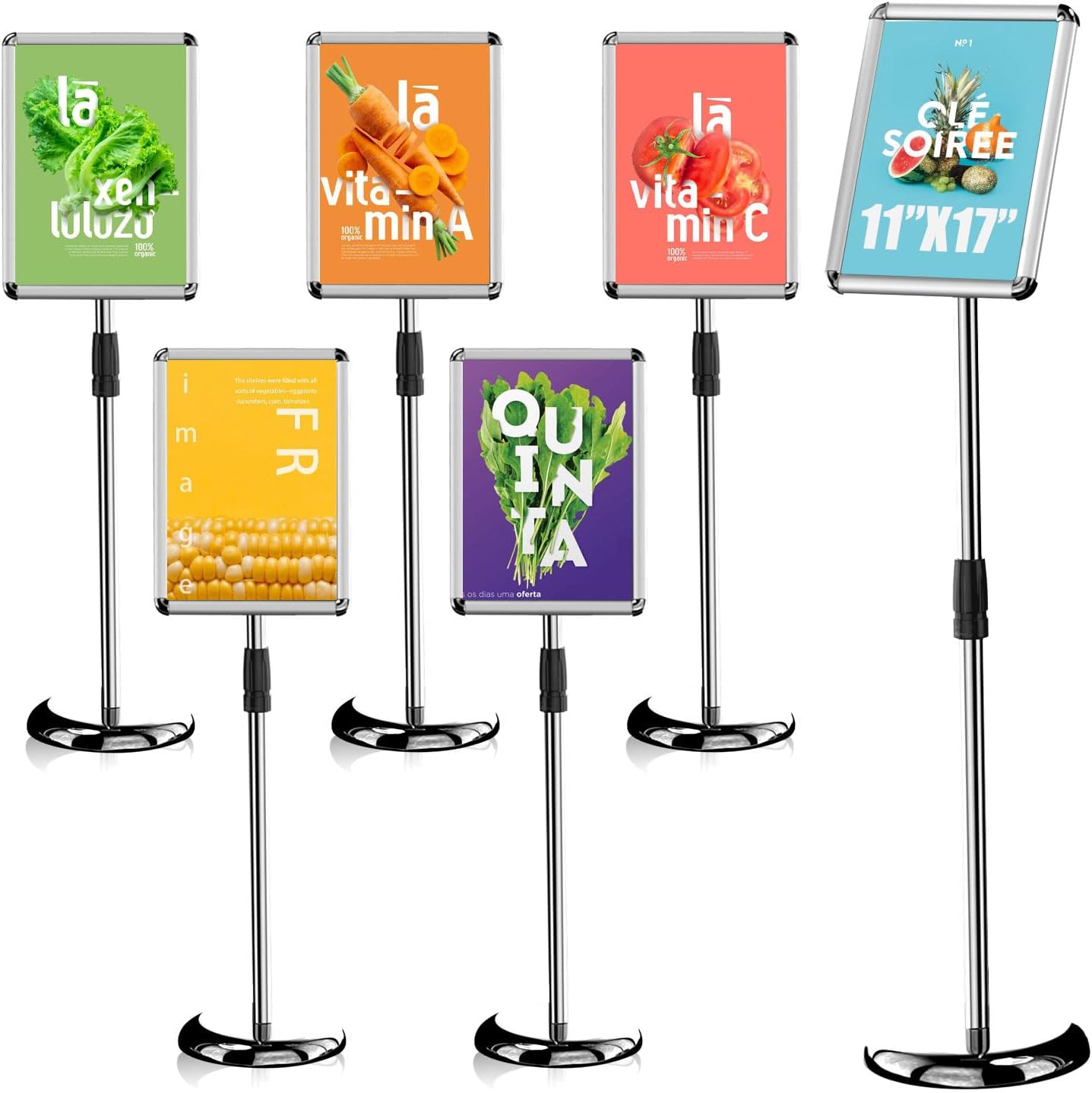 Amazon.com : AceShow Adjustable Pedestal Poster Stand Holder - Standing ...